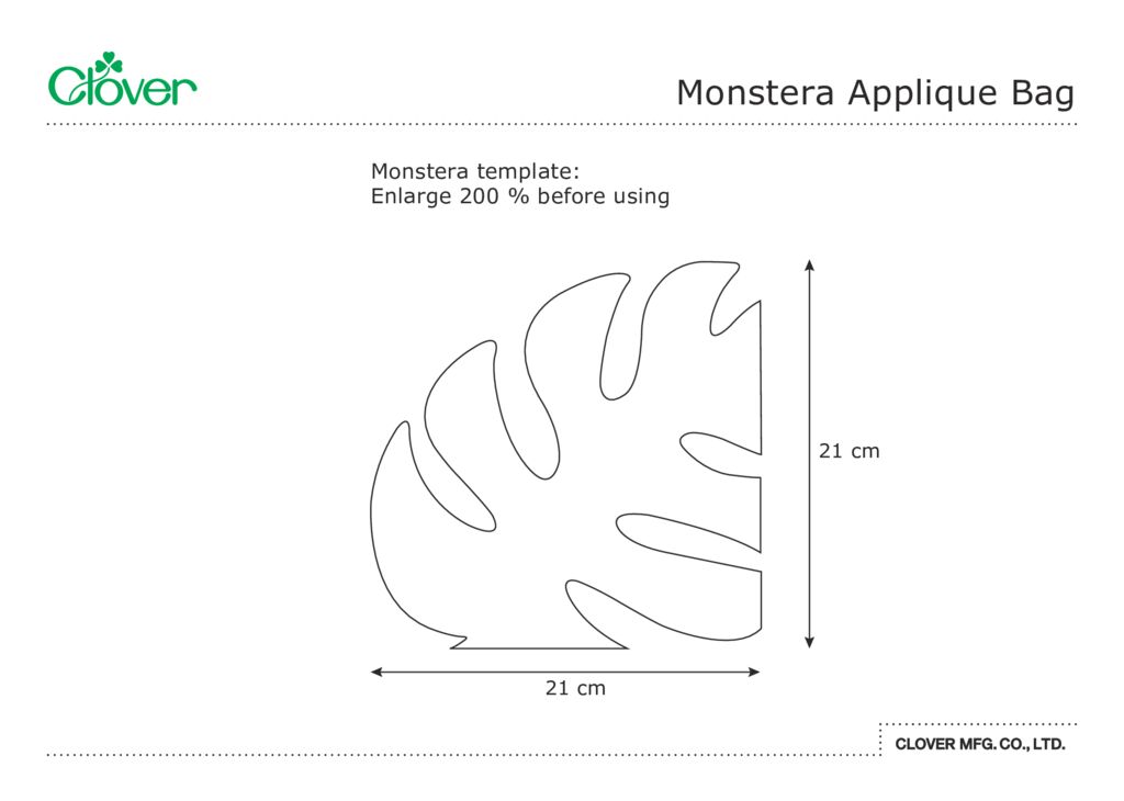 Monstera Applique Bag - งานเย็บ / งานแพทเวิร์ค - รายการ - CLOVER