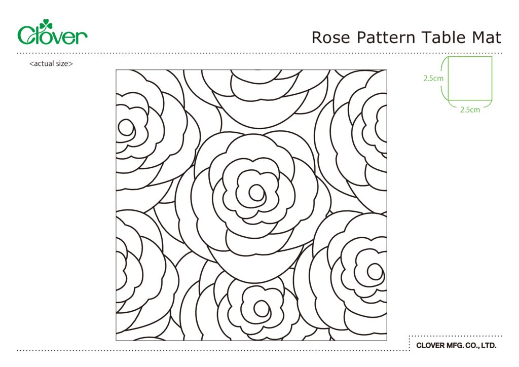 Rose Pattern Table Mat – Home