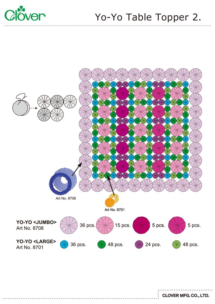 Yo-Yo Table Topper 2 | CLOVER